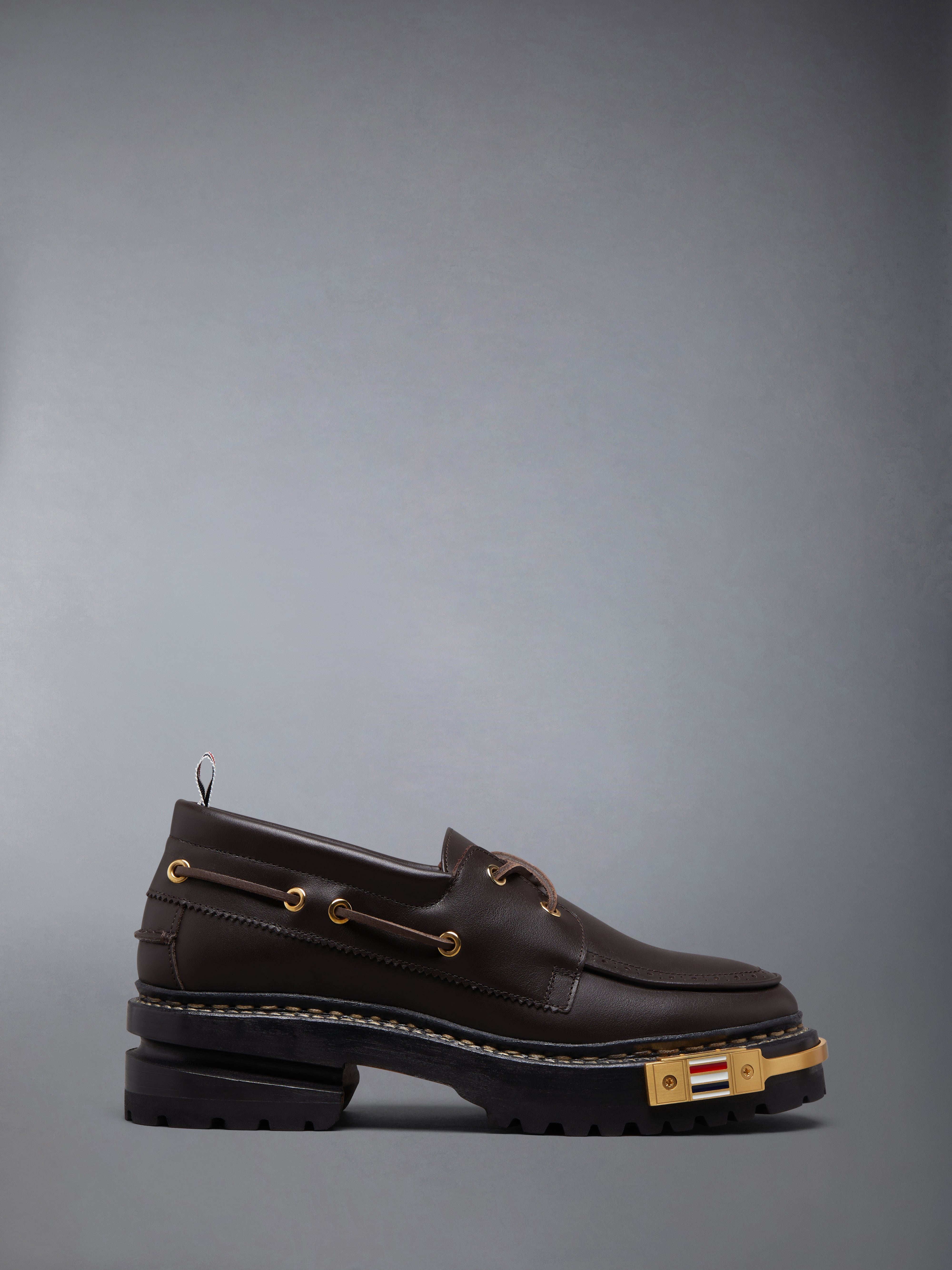 Vitello Calf Hiking Leather Sole Boat Shoe & Thom Browne