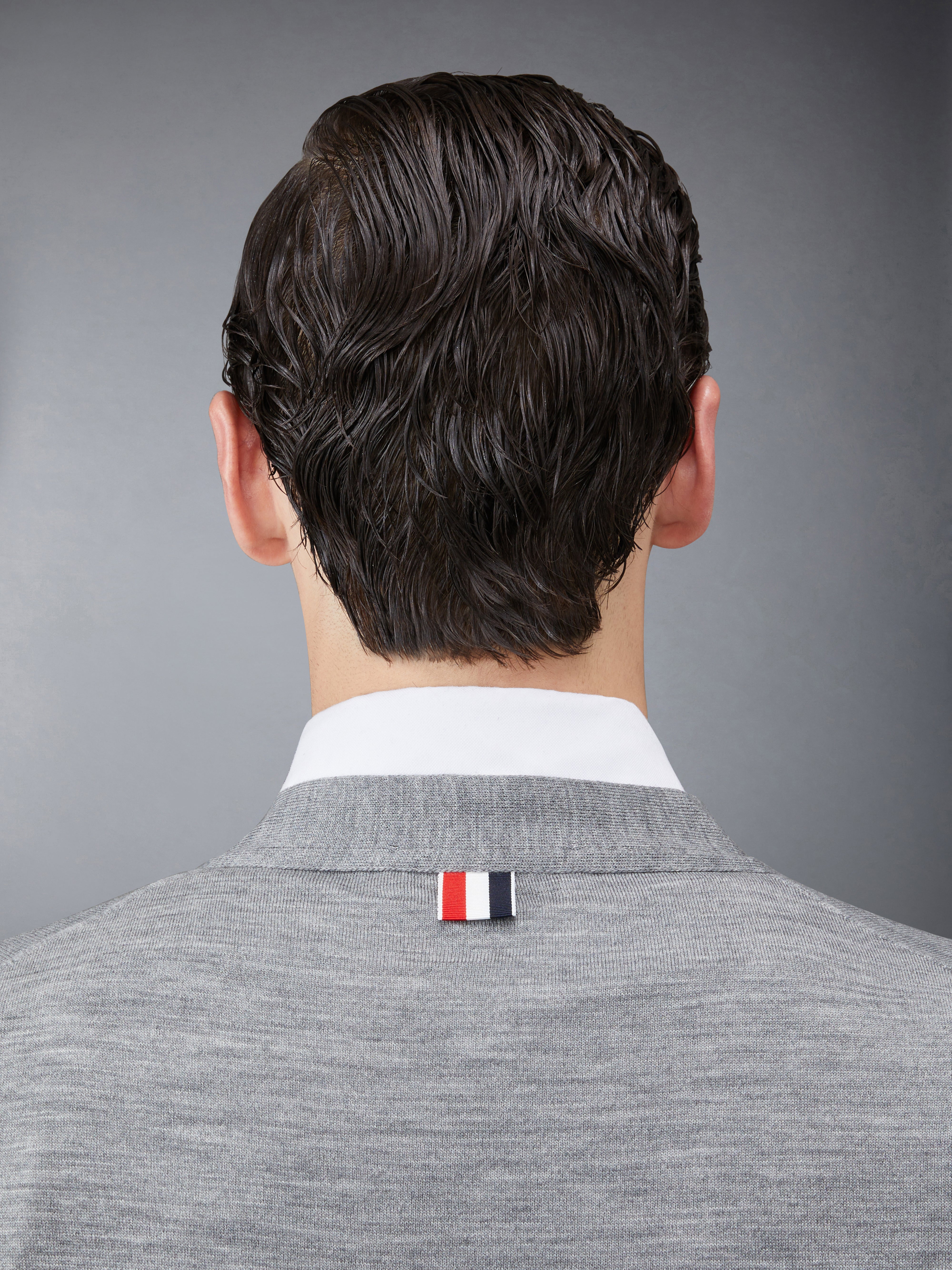 Wool 4 Bar V Neck Cardigan | Thom Browne Wool 4 Bar V Neck Cardigan | Thom Browne
