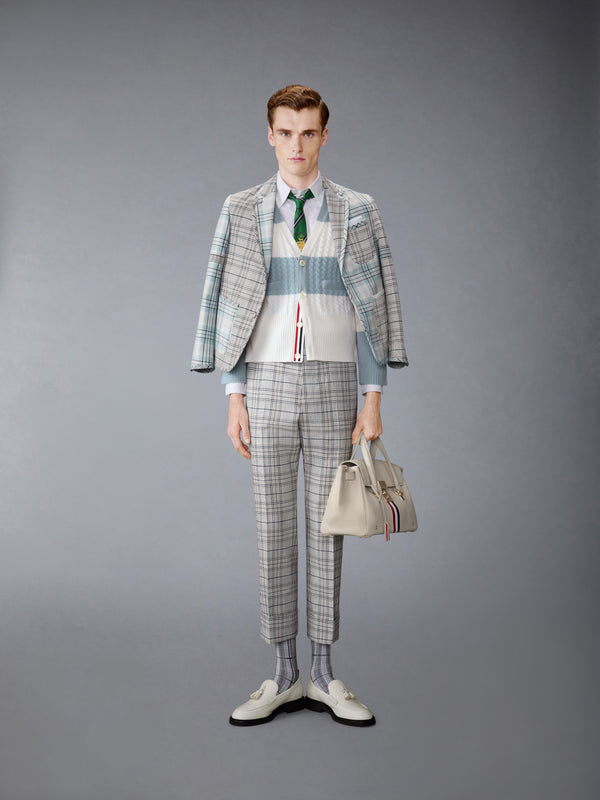 Cashmere Baby Cable Stitch 4-Bar Cardigan & Thom Browne