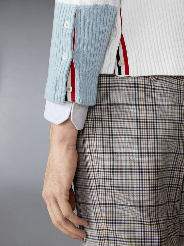 Cashmere Baby Cable Stitch 4-Bar Cardigan & Thom Browne